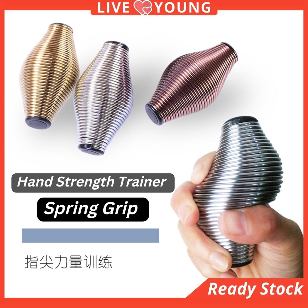 Spring Grip Hand Finger Strength Trainer Gripper Fitness Exercise ...