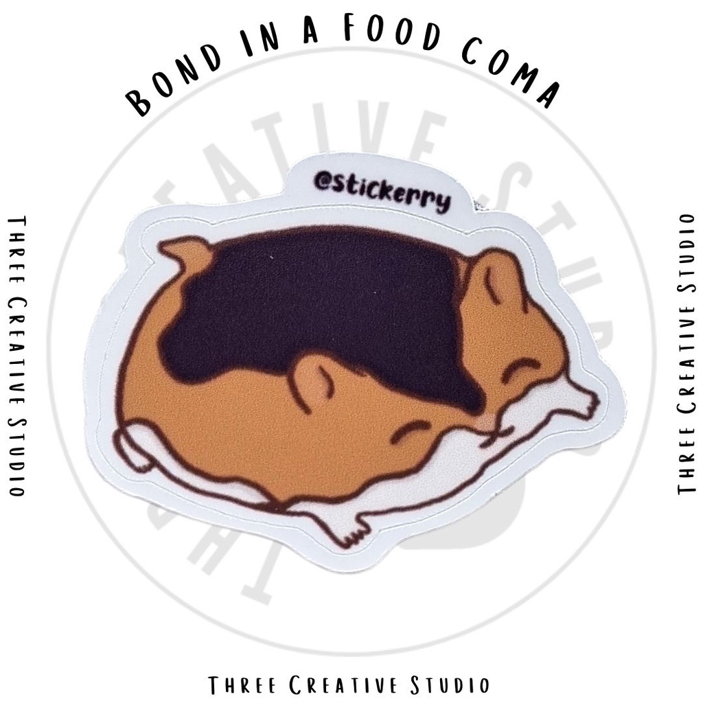 BOND IN FOOD COMA | Die-cut sticker pack | Journal/Diary Sticker | Cute ...