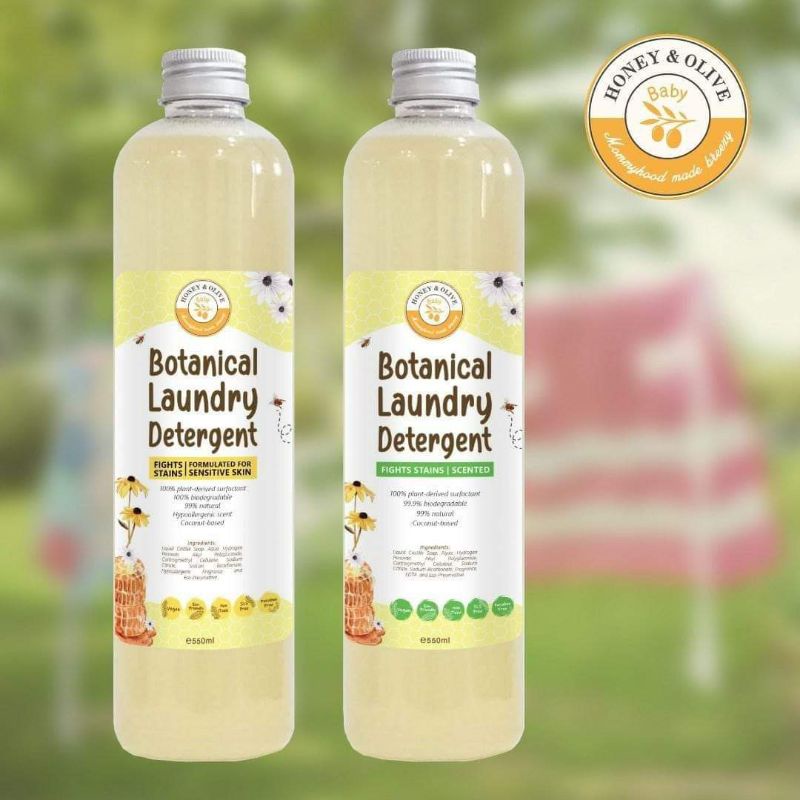 HONEY OLIVE BABY BOTANICAL LAUNDRY DETERGENT /VEGGIE SOAK & DISH WASH /COUNTRY SUDS FREE HARSH ...