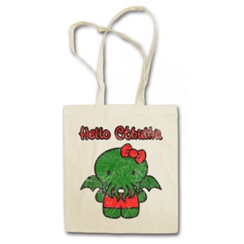 HELLO CTHULHU SHOPPER SHOPPING BAG Wars Horror Arkham Lovecraft ...