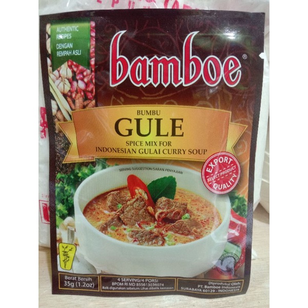 Bamboe Instant Seasoning 35gr (Gule And Kare) | Shopee Malaysia
