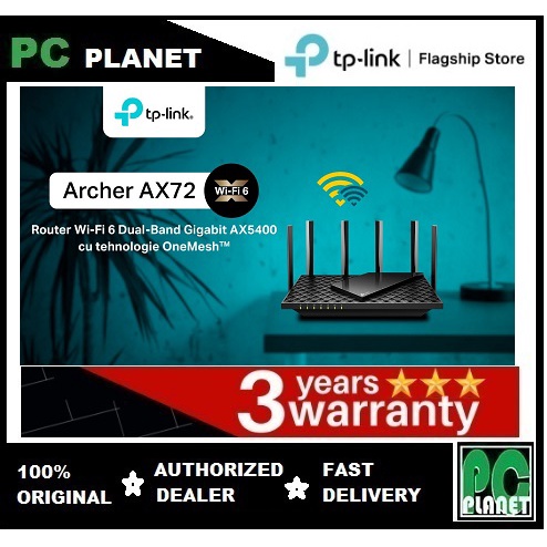 TP-Link Archer AX72 / Archer AX72 Pro WiFi 6 AX5400 Gigabit Wireless ...