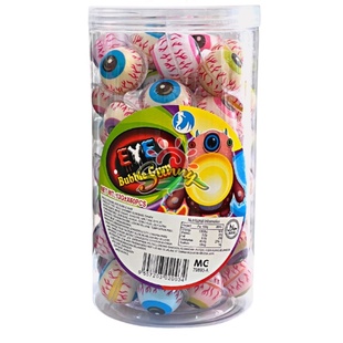 60 Pcs Eye Eyeball Fruit Flavoured Burst Bubble Gum Chewing Gum 13g Each HALAL (LOCAL READY ...