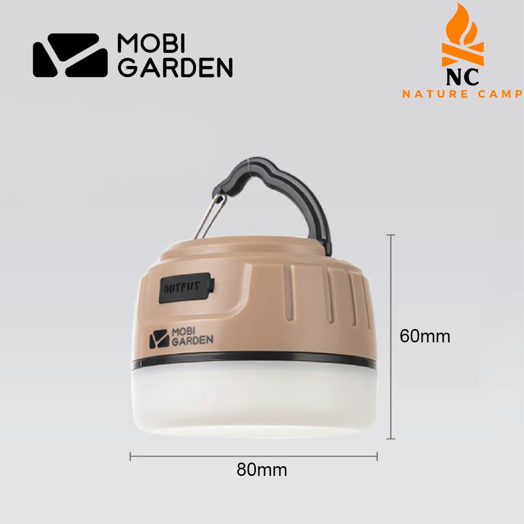 Mobi Garden Water Resistant USB Rechargeable Light Outdoor Camping Lamp ...