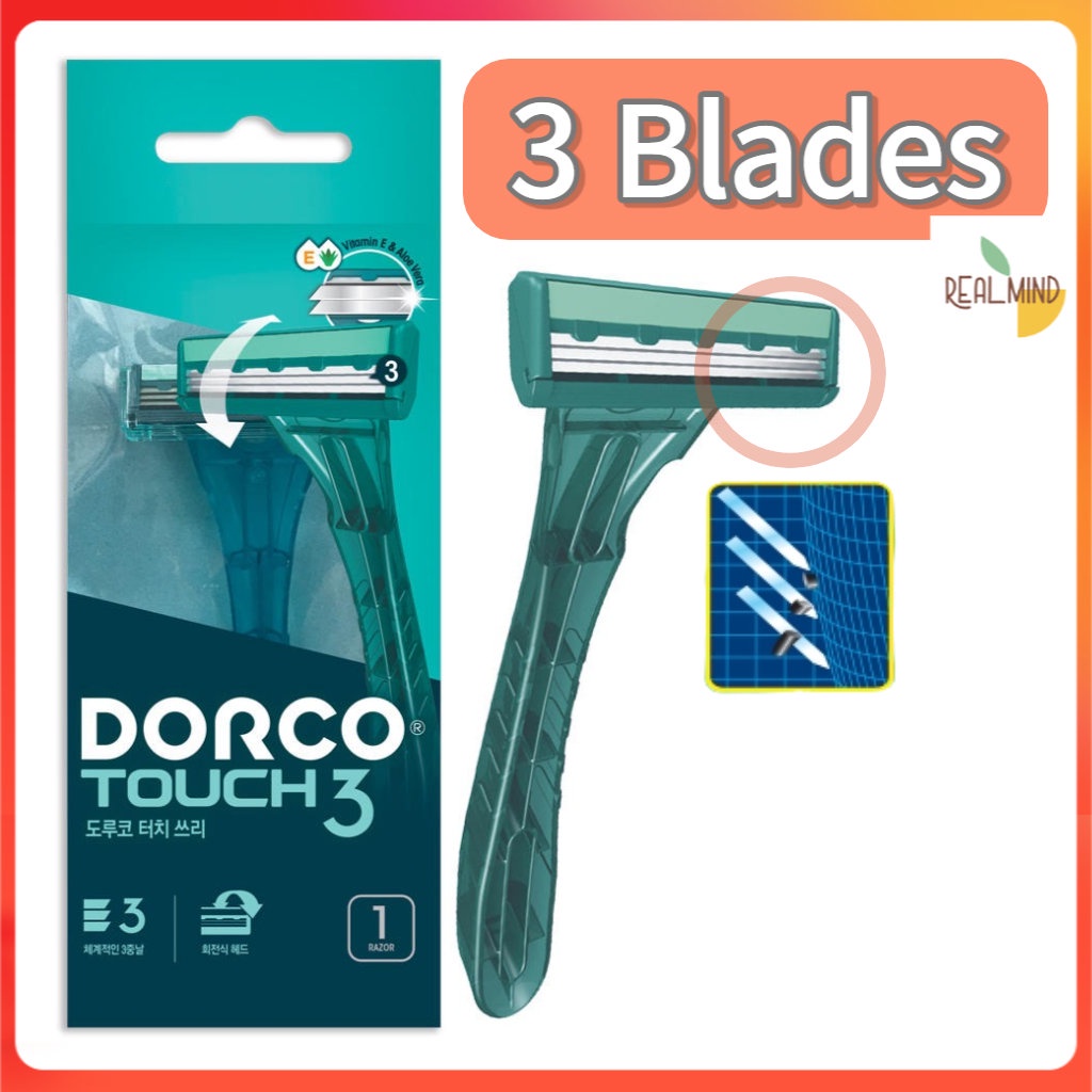 Disposable Razor [KOREA DORCO] Touch3 3 Blade Razor for Hotel, for ...