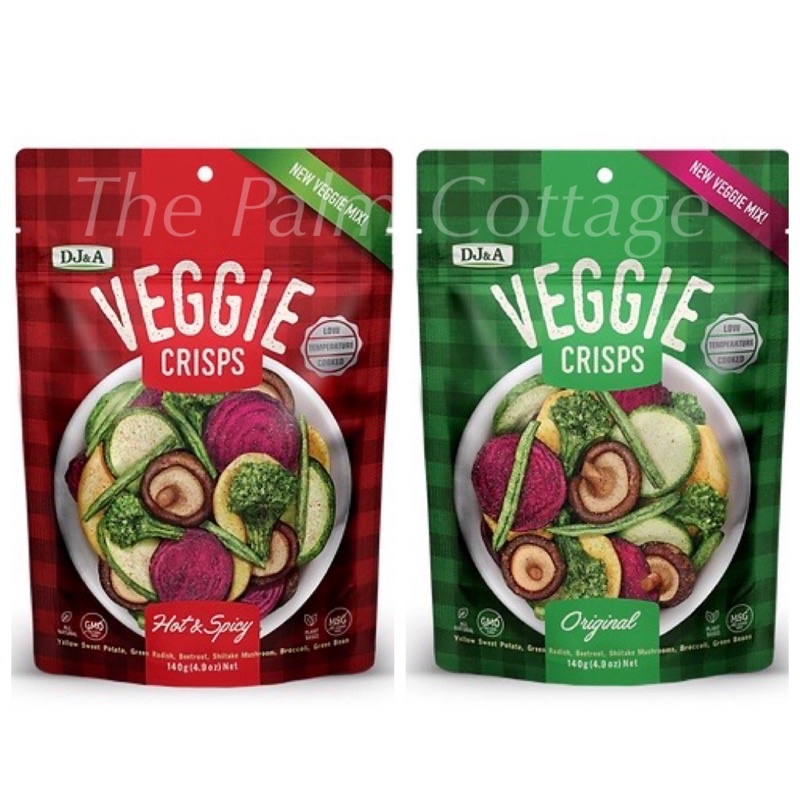DJ&A HALAL Australia Veggie Crisps Original / Hot & Spicy 90g Healthy ...