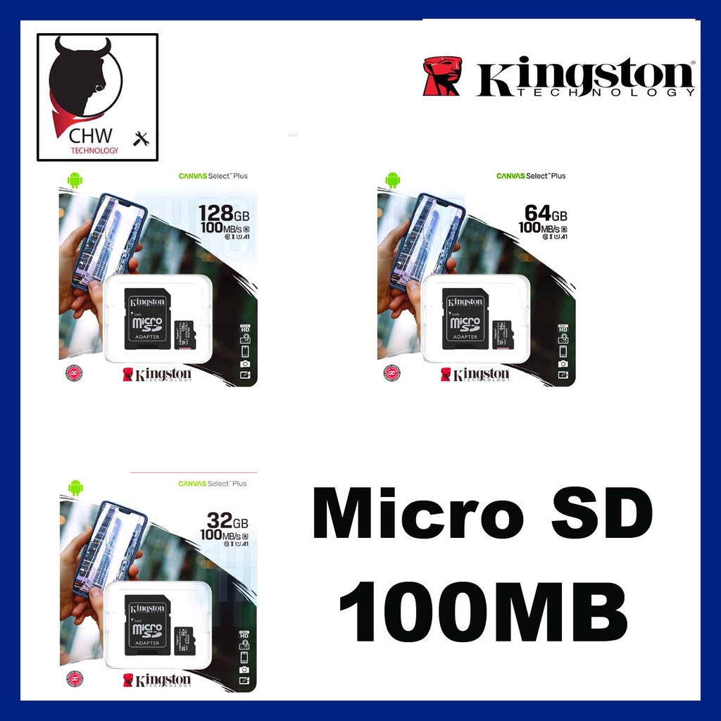 KINGSTON ORIGINAL MALAYSIA MICRO SDHC WITH ADAPTER C10 32GB / 64GB ...