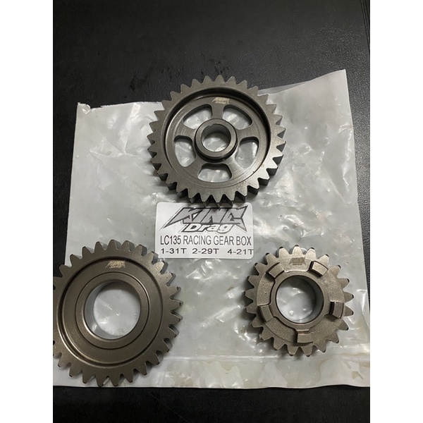 🔥KING DRAG LC135 RACING GEAR BOX 1-31T 2-29T 4-21T🔥 | Shopee Malaysia