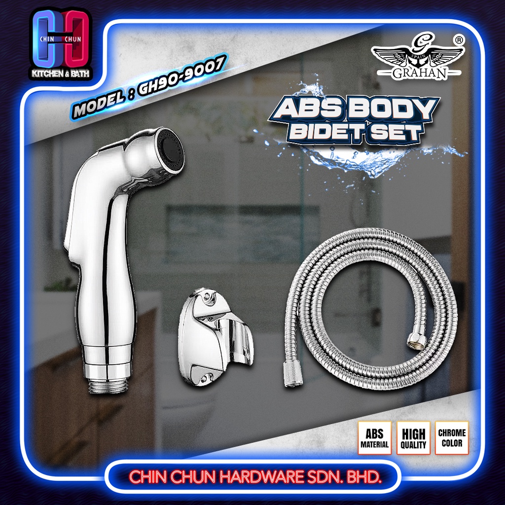 GRAHAN GH30-4808 SS304 BIDET SET GH90-9001 CHROME HAND BIDET ONLY GH90 ...