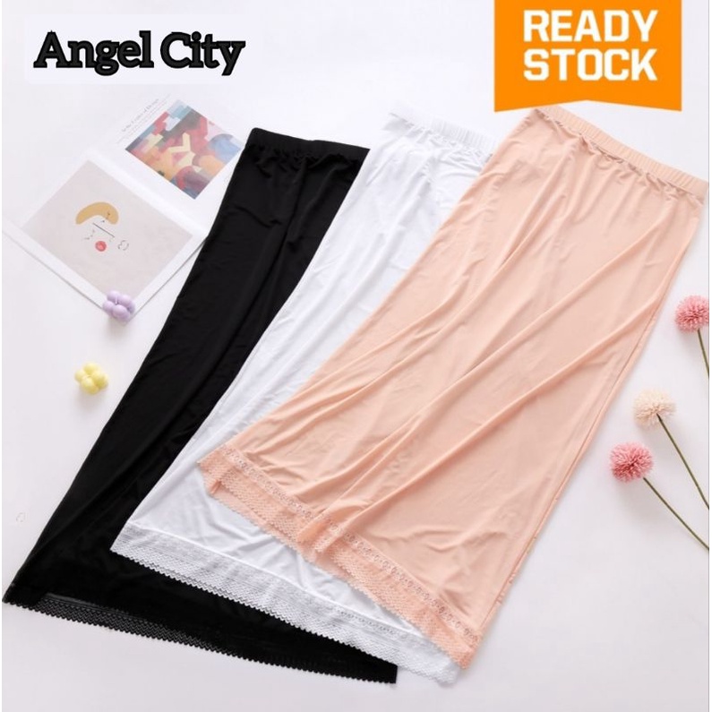 🔥🔥Women Long Skirt Innerwear Inner Skirt Cotton | Shopee Malaysia
