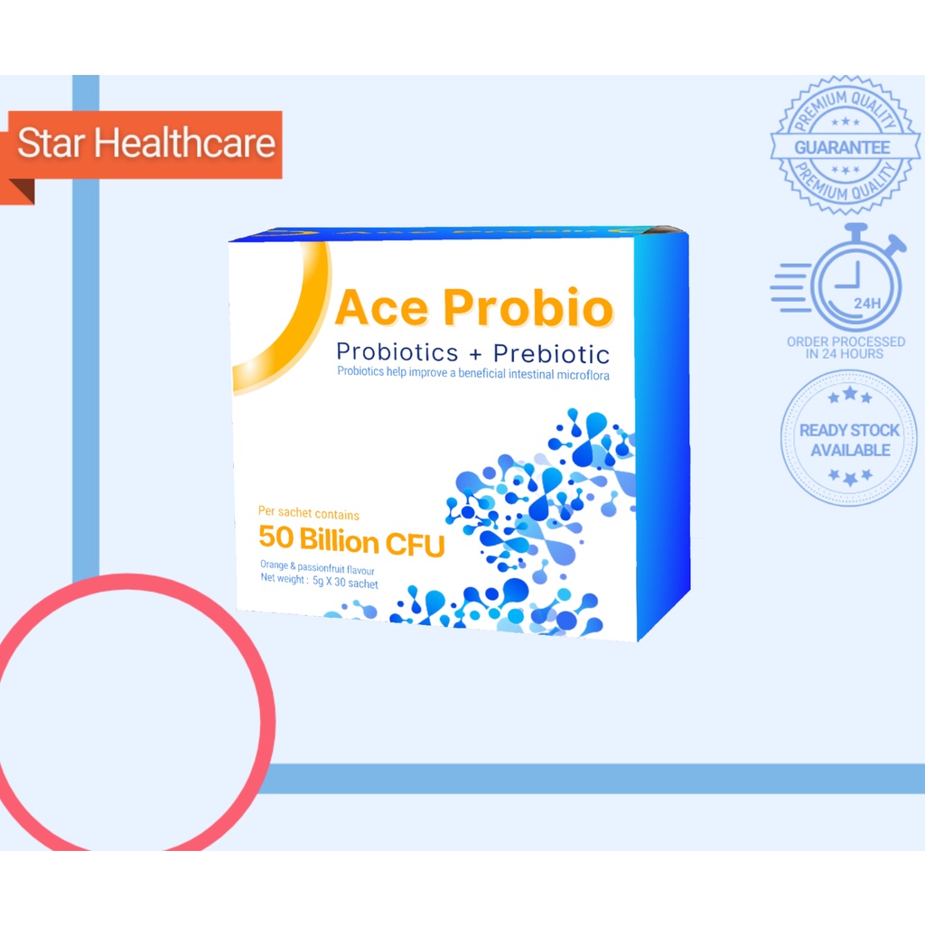 ACE PROBIO probiotic 5g x 30 sachets/packet [Exp:12/26] | Shopee Malaysia