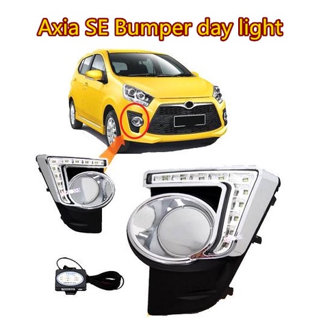 DC-Perodua Axia SE Advance 2014 - 2016 DRL Daylight LED Light | Shopee ...