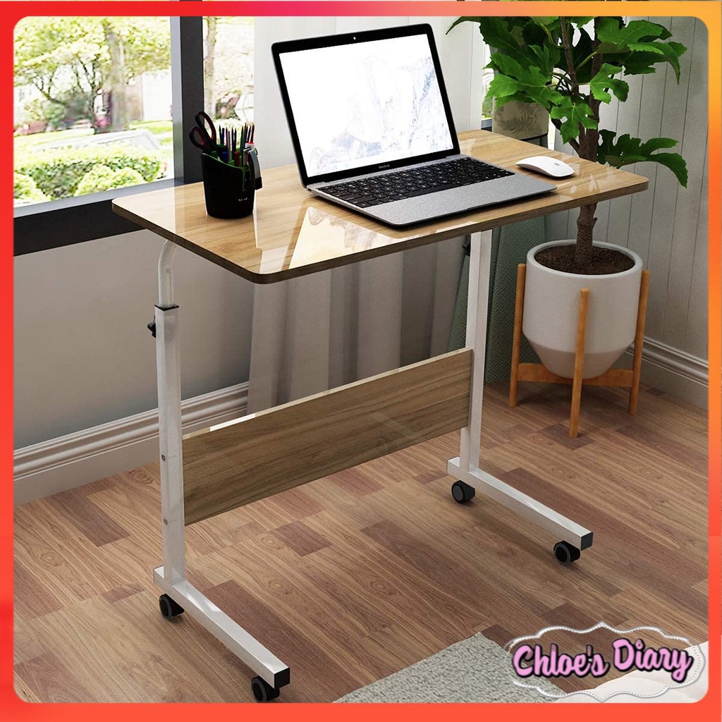 CD🦋Moveable Adjustable Height Lifting Laptop Table Computer Workstation ...
