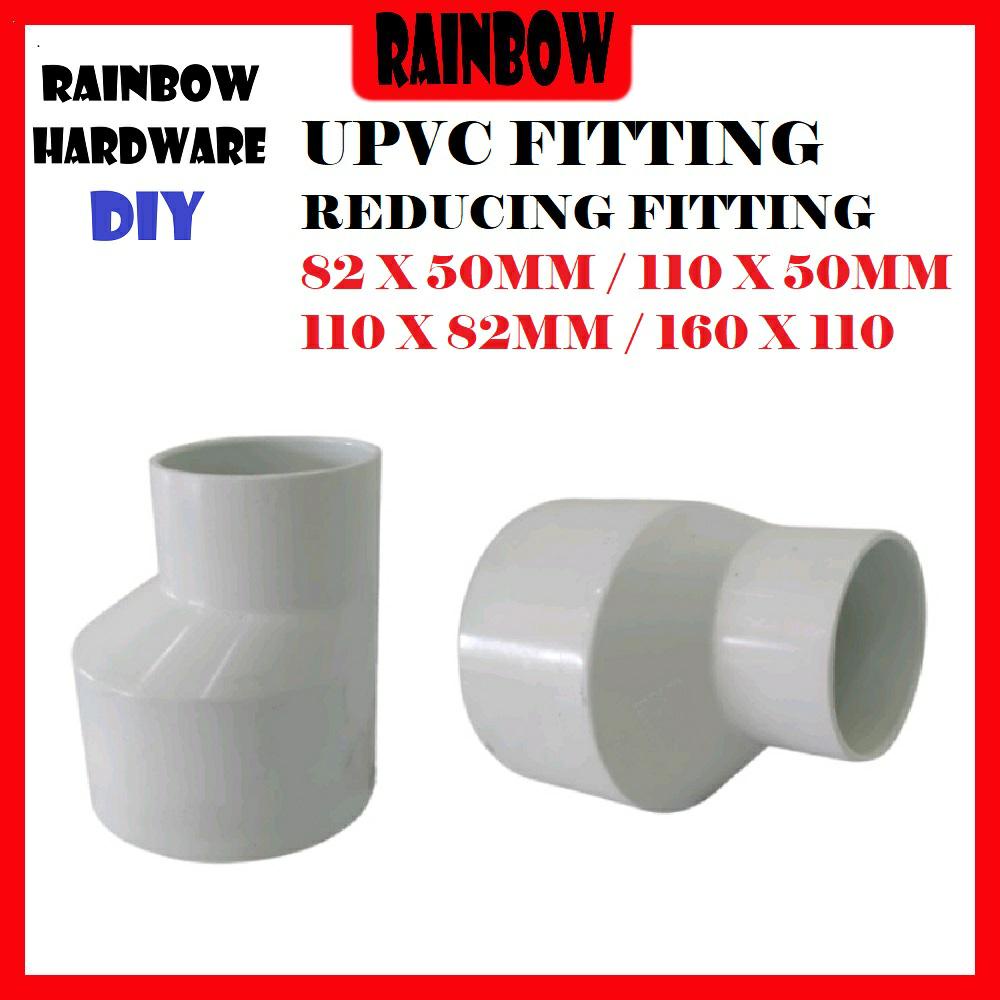 UPVC REDUCING SOCKET FITTING 82x50,110x50,110x82,160x110mm (BBB BRAND ...