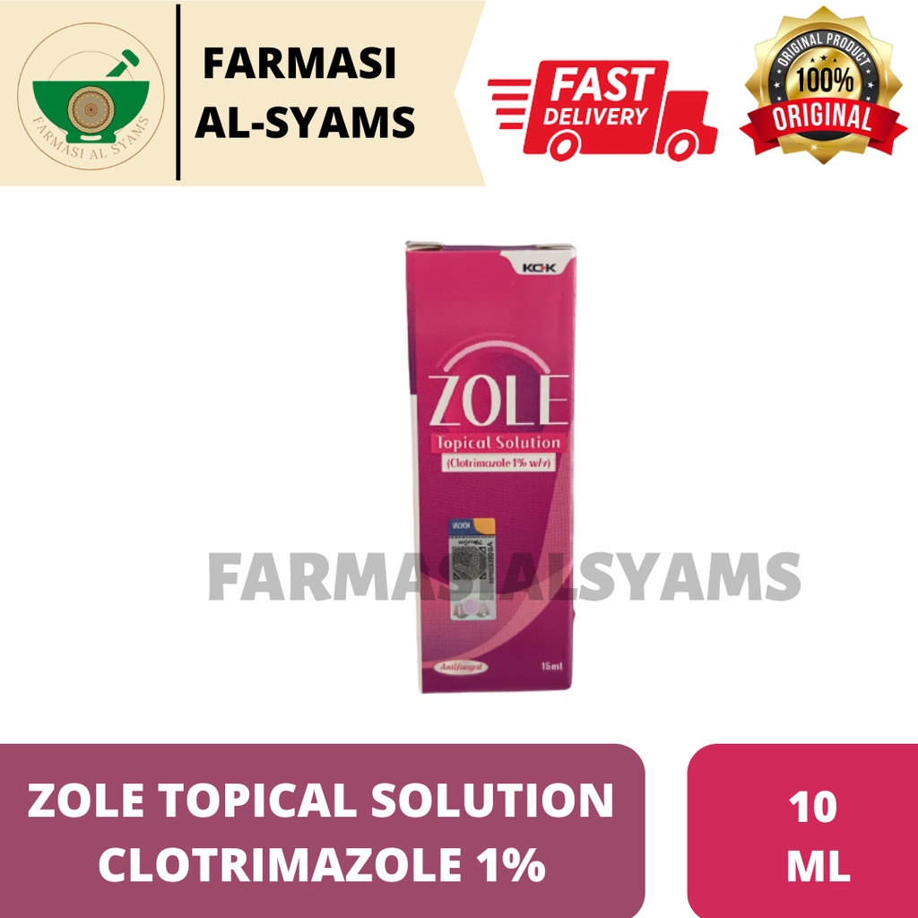 ZOLE TOPICAL SOLUTION CLOTRIMAZOLE 1% (UBAT TITIS KUKU) | Shopee Malaysia