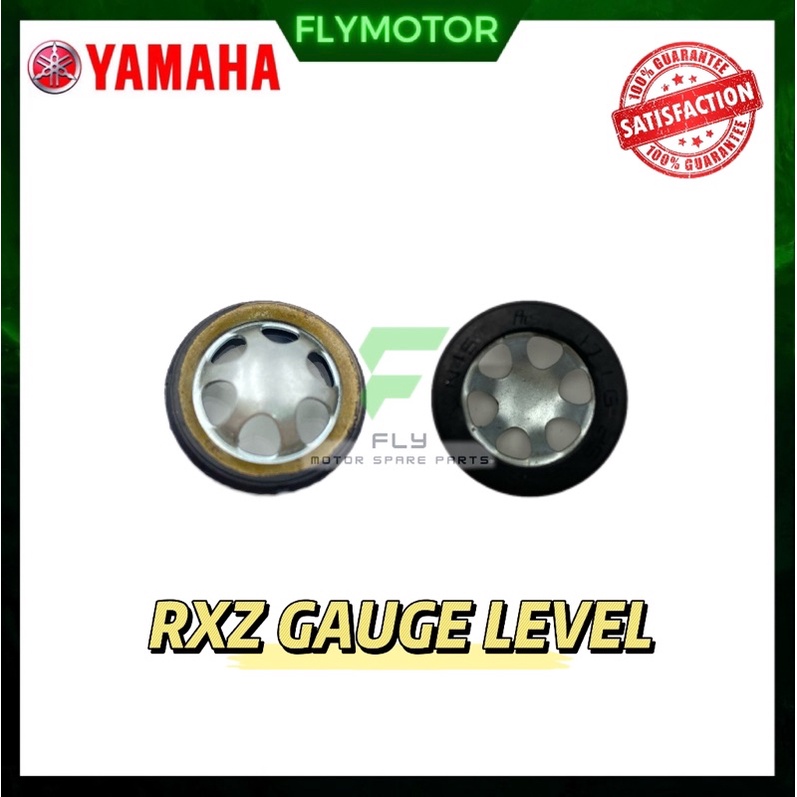 YAMAHA RXZ GAUGE LEVEL ENGINE OIL GAUGE MIRROR CERMIN CASING ORIGINAL ...