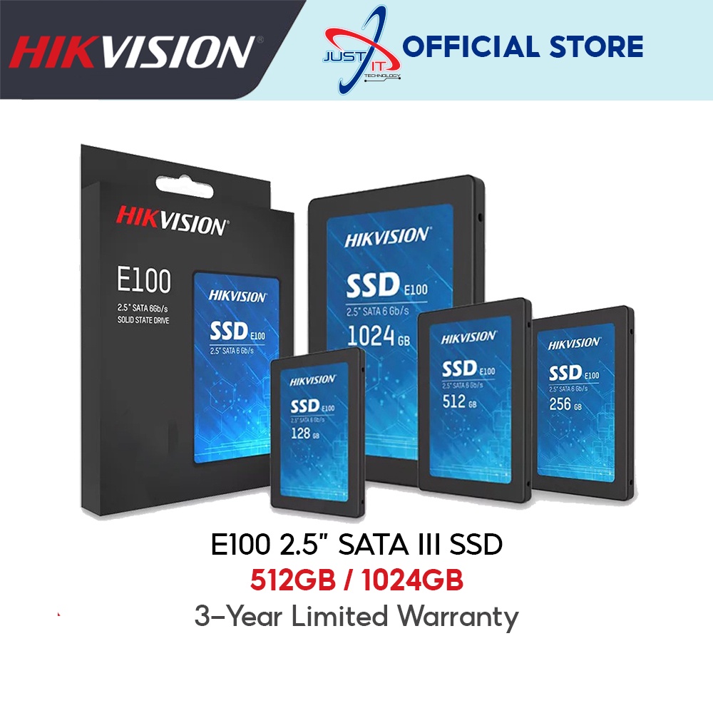 HIKVISION SATA III 2.5 SSD (512GB/1024GB) E100 / E100N | Shopee Malaysia