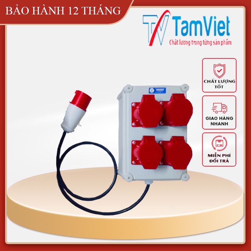 3-pin 4-Pin Power Supply Cabinet, 32A 3-Phase Industrial Socket Power ...