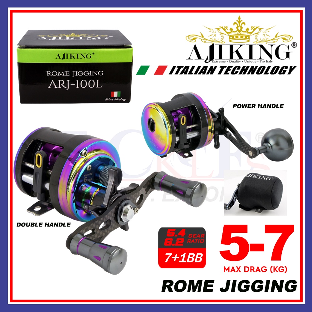 [Minor Defect Permukaan] Ajiking Rome Jigging ARJ Mesin Pancing Konvensional | Conventional ...