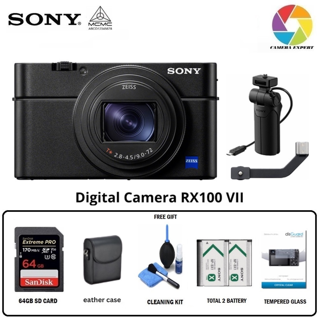 Sony CyberShot DSC-RX100 VII RX100 MARK VII RX100 MARK 7 Digital Camera with Shooting Grip Kit ...