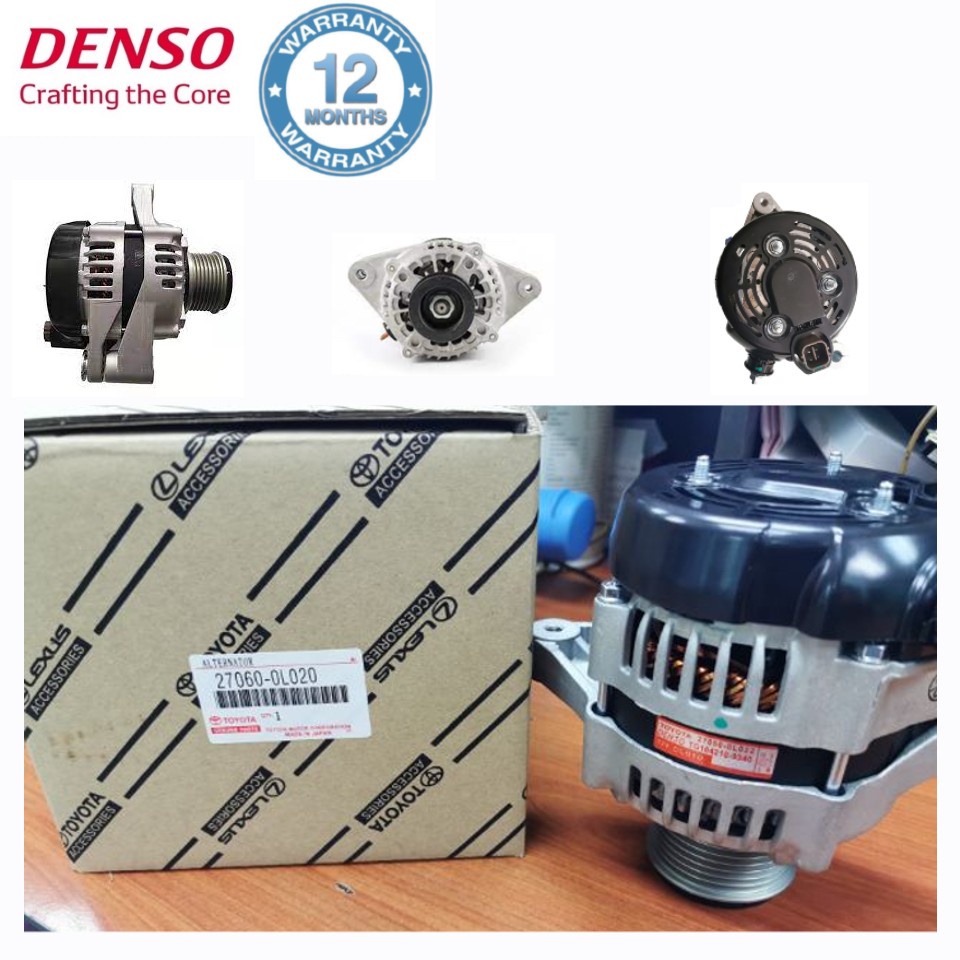 (100% Genuine + 1 Year Warranty) Toyota Hilux Kun25 Alternator (27060 ...