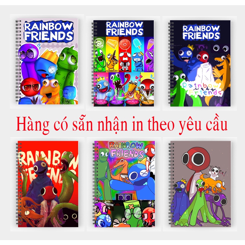 Rainbow friends spiral notebook with many designs to choose from M0399 ...