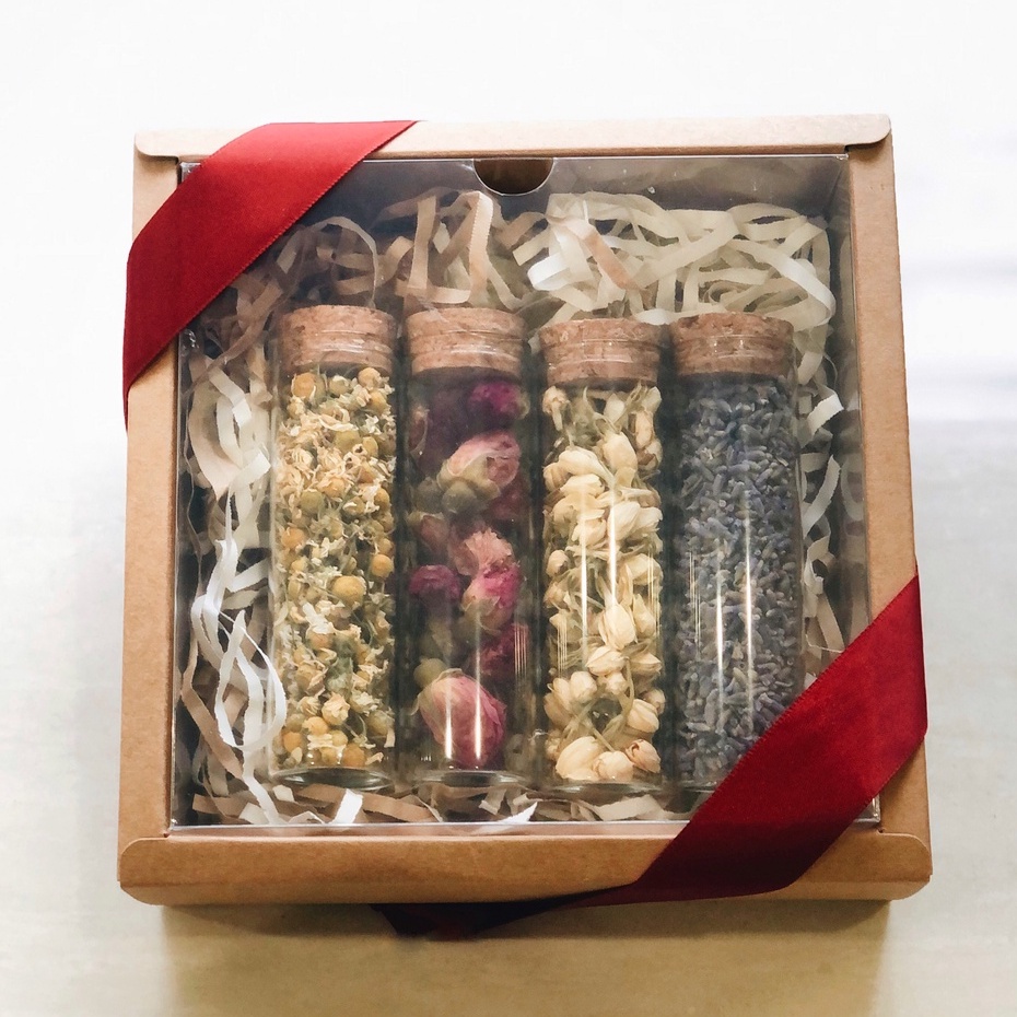 HR Gift Box Set Flower Tea Starter Pack (Chamomile Rose Jasmine ...