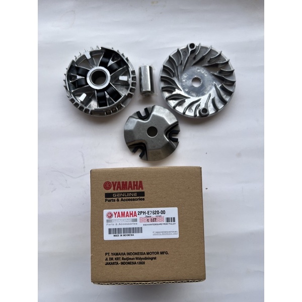 YAMAHA EGO-AVANTIZ EGO-SOLARIZ EGO-LC EGO-S(FI) FRONT PULLEY COMPLETE PULLY DEPAN SET ORIGINAL ...