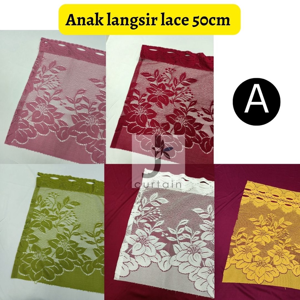 Anak Langsir Lace Murah A (50cm/20inci) | Shopee Malaysia
