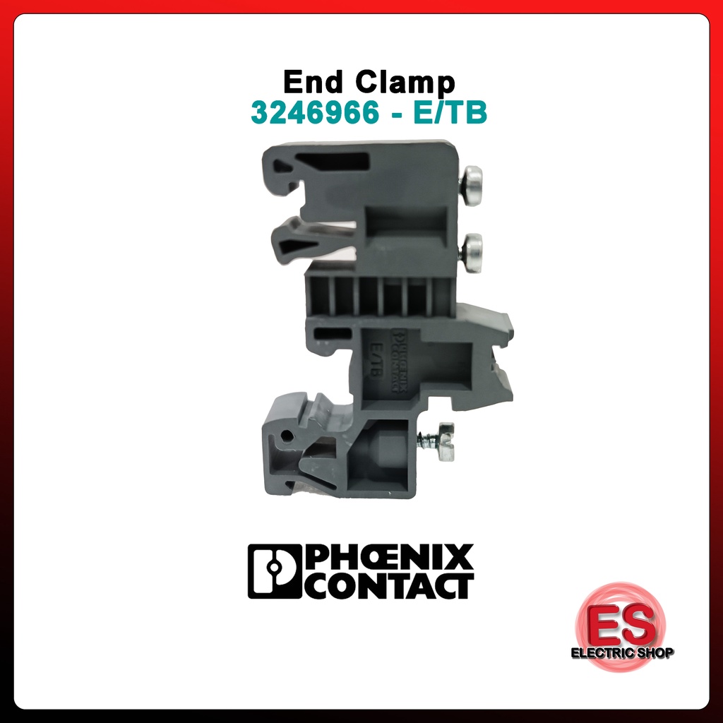 Phoenix End Clamp for assembly on NS 32 or NS 35/7.5 DIN rail, E/TB ...