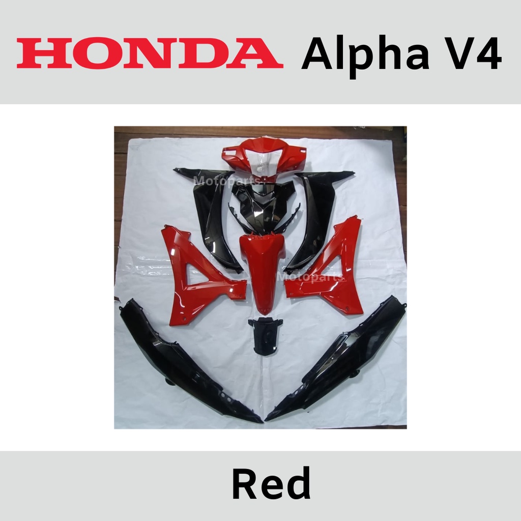 HONDA 100% Original BSH Alpha V4 Full Body Cover Set Coverset Color ...