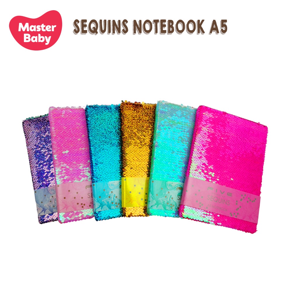 Sequins Notebook A5 Plain Buku Nota F9088 | Shopee Malaysia
