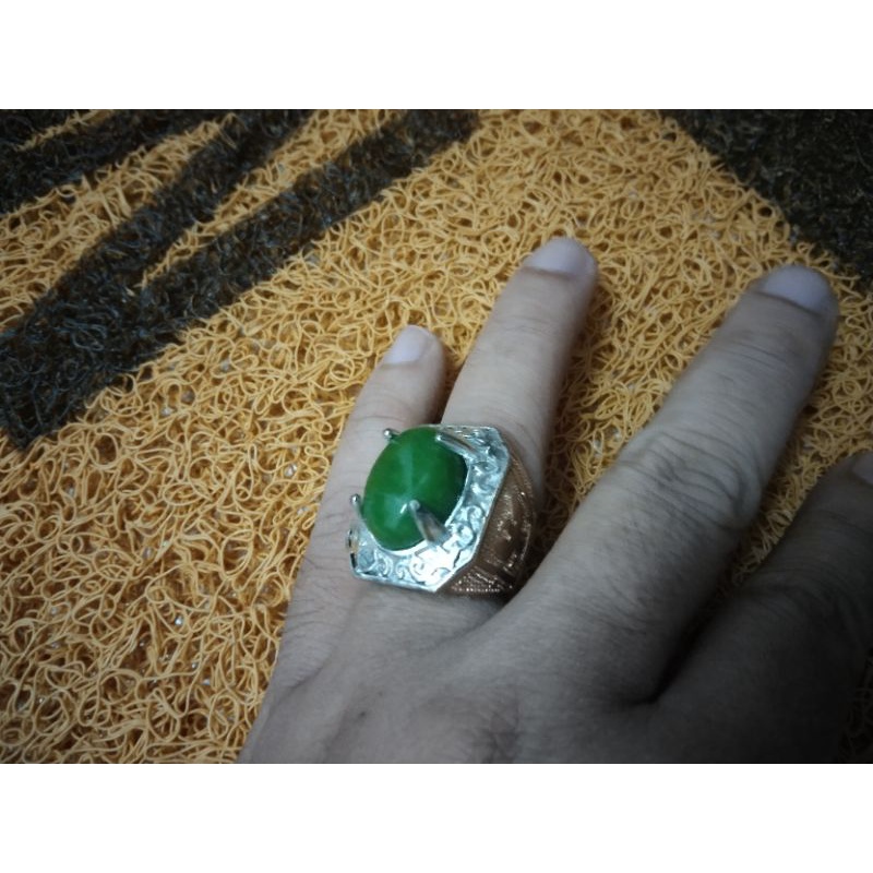 cincin batu jed hijau | Shopee Malaysia