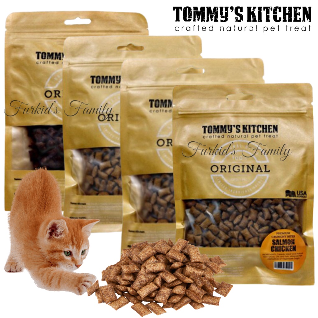 Tommy’s Kitchen Premium Crunchy Bites 100g- Cat Treats/Cat Biscuit/Cat ...