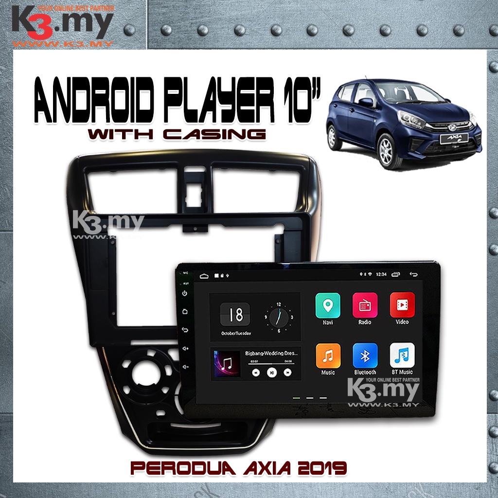 Perodua Axia 2019-2022 10'' 1+16G Touch Screen Wifi Android Player With ...