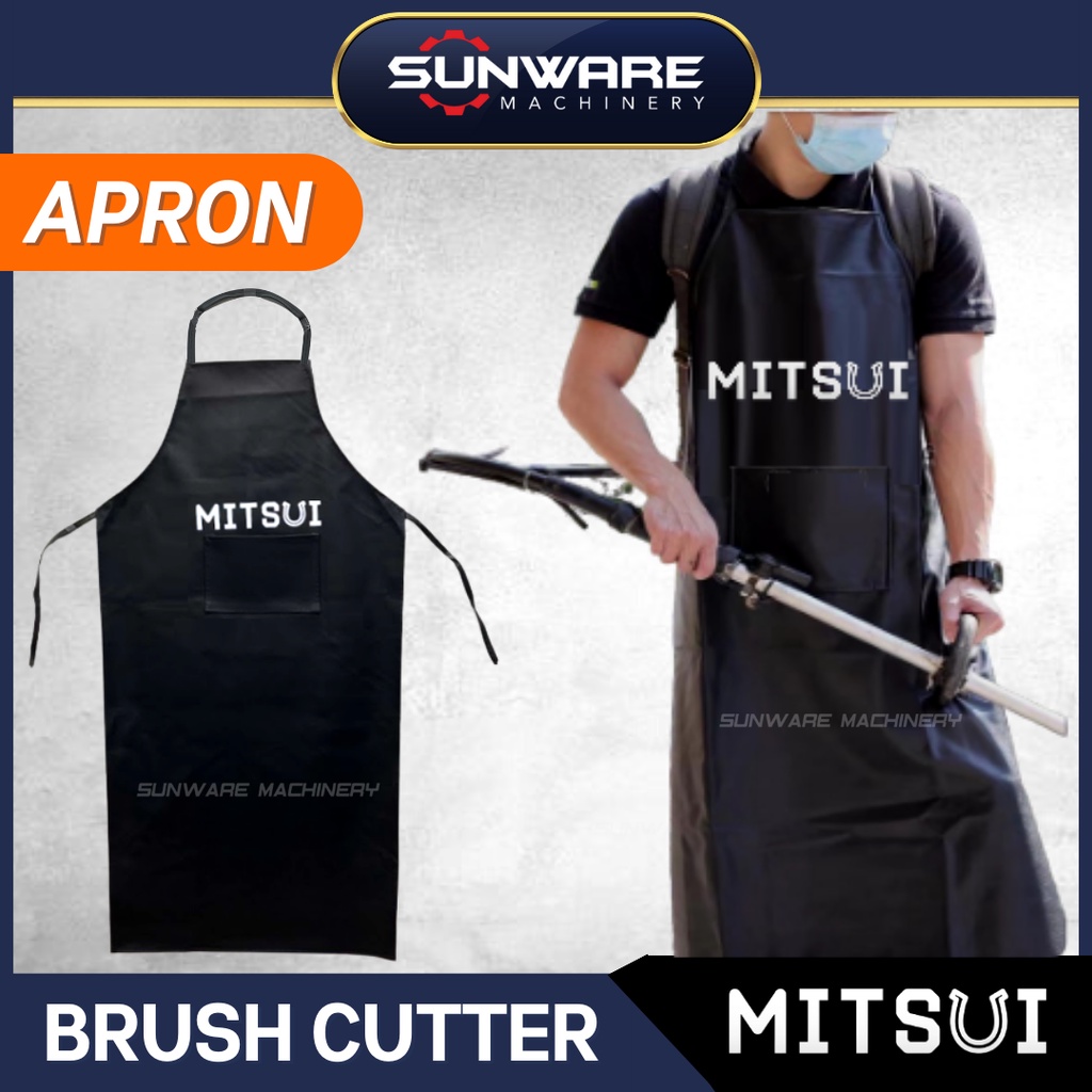 [NEW] MITSUI Brush Cutter Apron / Apron Mesin Rumput Tebal ( Wateproof ...