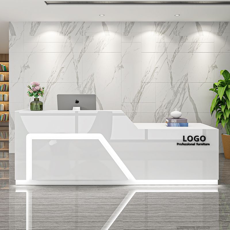 Bar cashier counter beauty salon shop small counter table white ...
