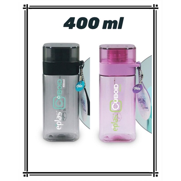 EPLAS CUBOID Sport Water Bottle Square BPA FREE Travel Bottle Water ...