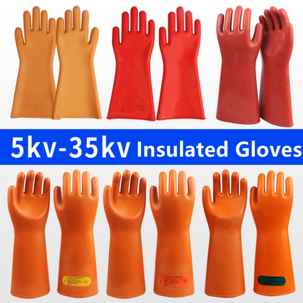 Insulated Gloves Electrical Wiring 5KV 10KV 12KV 20KV 25KV 35KV High ...