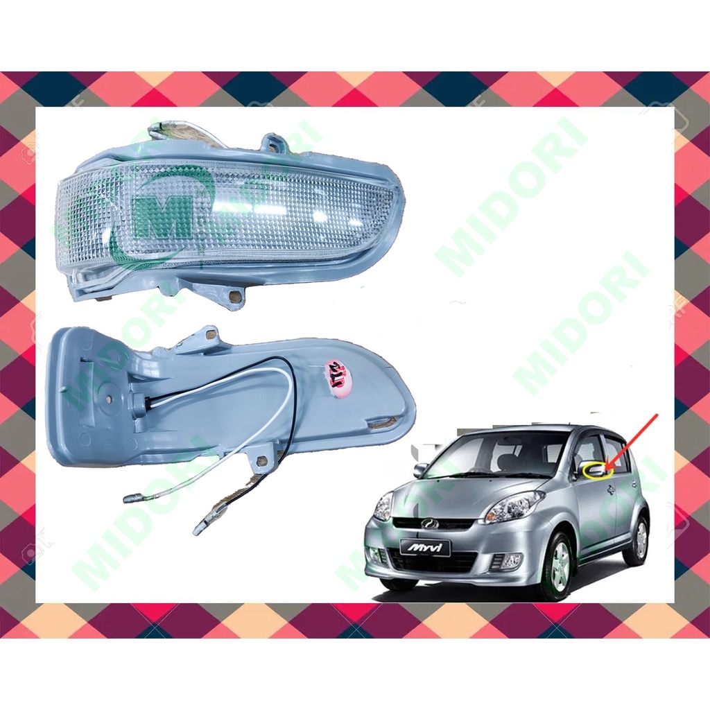 PERODUA MYVI 1ST MODEL 2005 SIDE MIRROR LAMP / LAMPU SIGNAL MIRROR ...