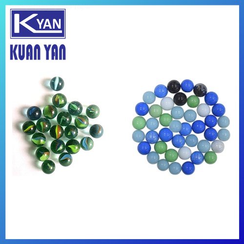 16mm Glass Marbles / Ceramic Marbles Colorful Guli Traditional Game ...