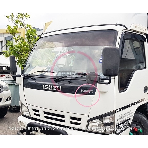 CFS481 ISUZU ELF N Series NPR LORRY TRUCK Lori Logo Stiker Sticker ...