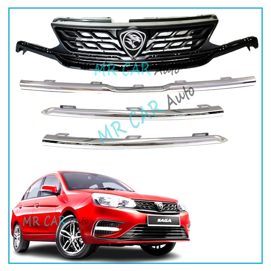PROTON SAGA VVT 2019-2021 FRONT GRILLE / LOGO (ORIGINAL) | Shopee Malaysia