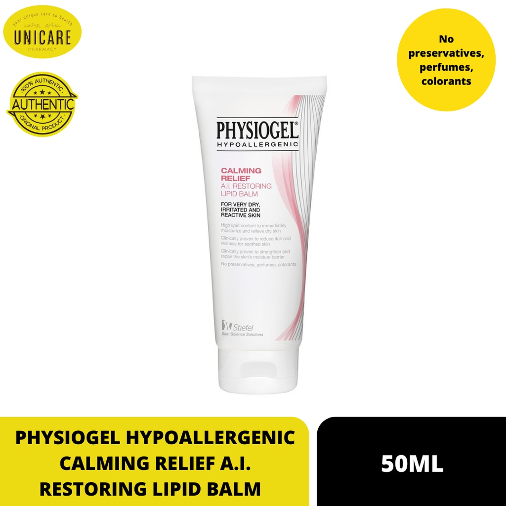 PHYSIOGEL HYPOALLERGENIC CALMING RELIEF A.I. RESTORING LIPID BALM 50ML ...