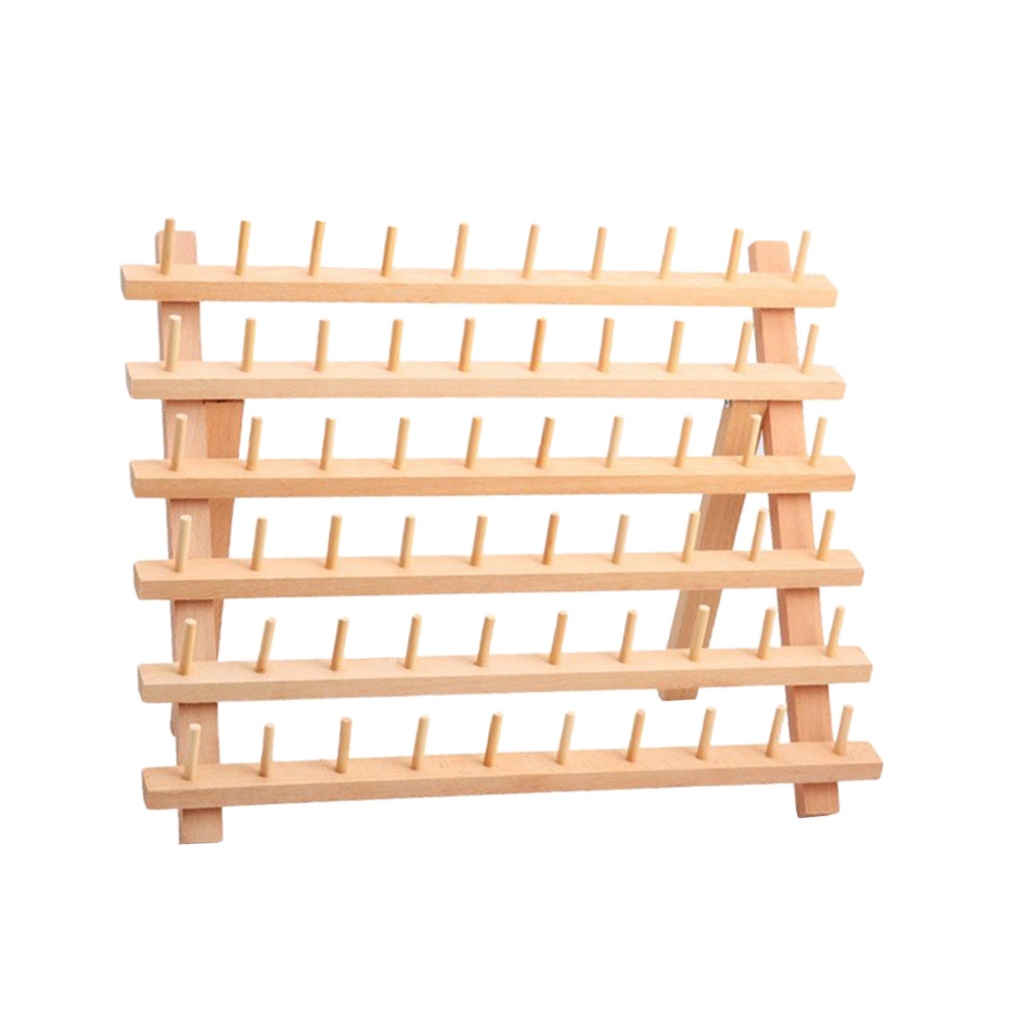 [simpleloveMY] 60 Spool Wooden Thread Rack/ Thread Holder Organizer for ...