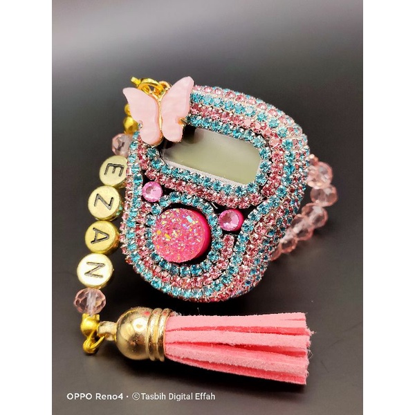 [CUSTOM NAMA] Tasbih Digital Effah Finger Counter Custom Name Bling ...