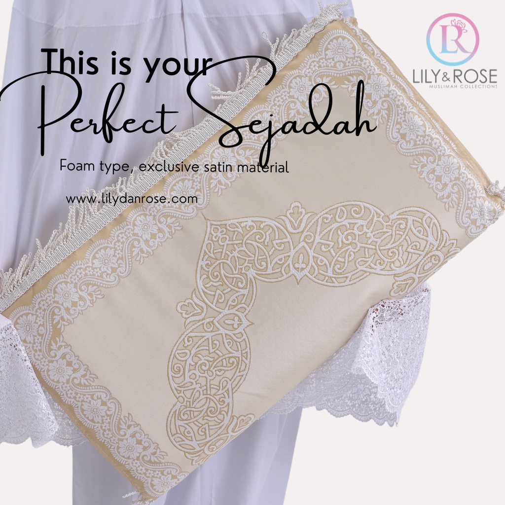 Sejadah Gebu Foam LR, Material Embroidery Satin, Sejadah Hantaran ...