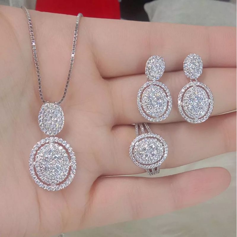 REPLIKA Gabriellejewelry - Gold Plated Diamond Replica Jewelry Set ...