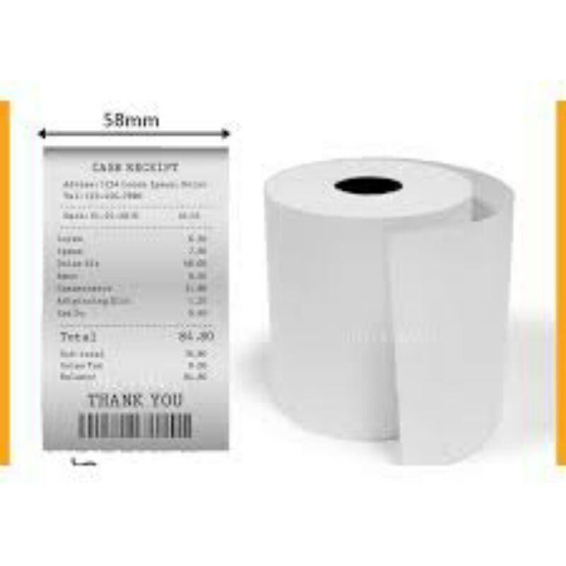 58mm receipt paper roll 57mm thermal paper roll resit mpt mp583 ...