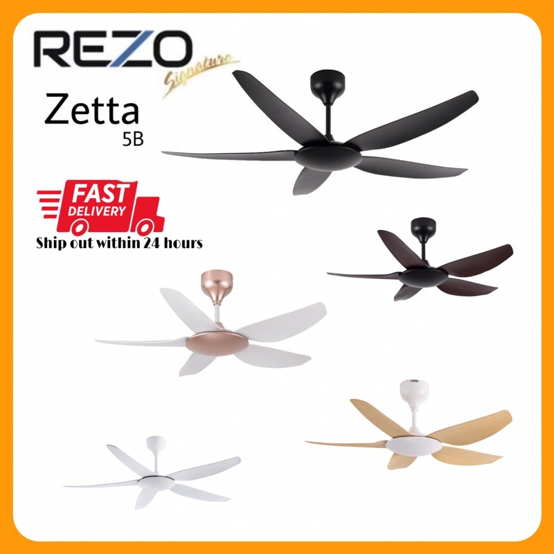 REZO ZETTA 56”/42” DC MOTOR CEILING FAN REMOTE CONTROL | Shopee Malaysia